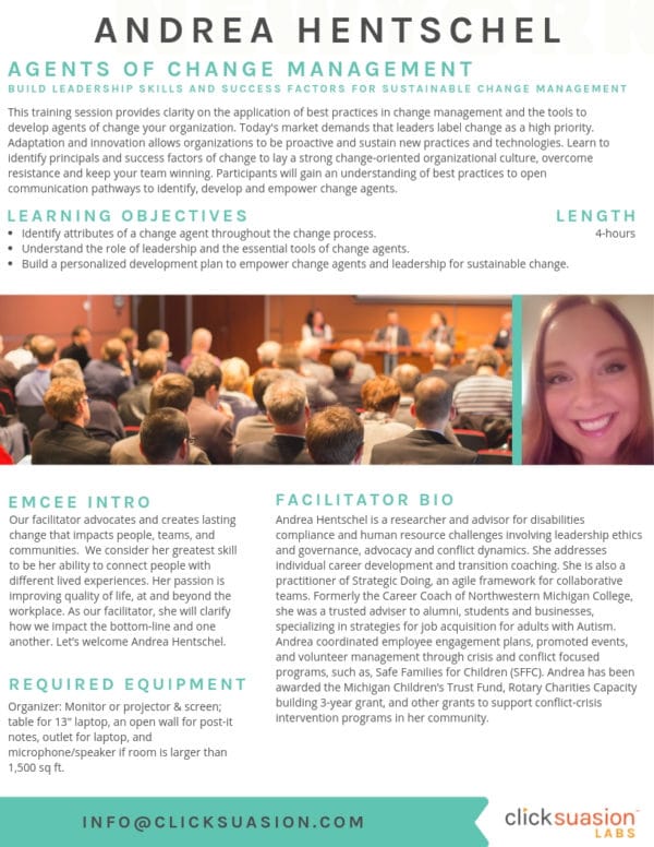 Agents of Change Management - Clicksuasion Labs